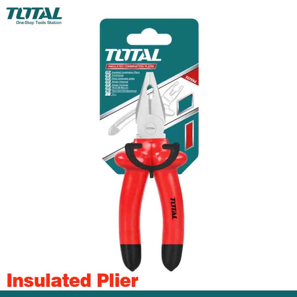 TOTAL Insulated Combination Plier 200MM– ktools.pk