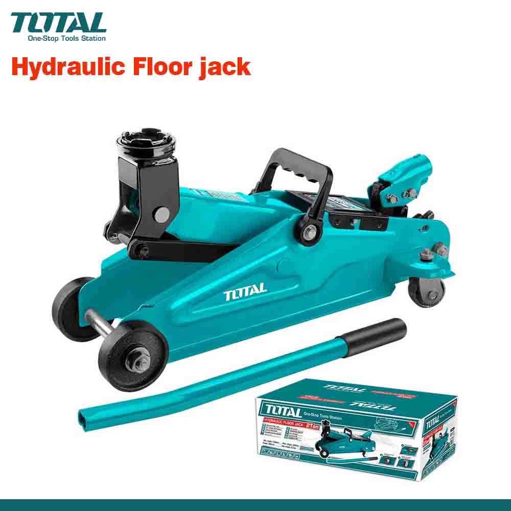 TOTAL Heavy-Duty Hydraulic Floor Jack (2-3 Ton) in Pakistan– ktools.pk