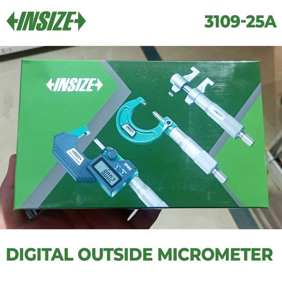 INSIZE Digital Outside Micrometer 0-25MM (0-1")Precision Gauge– ktools.pk