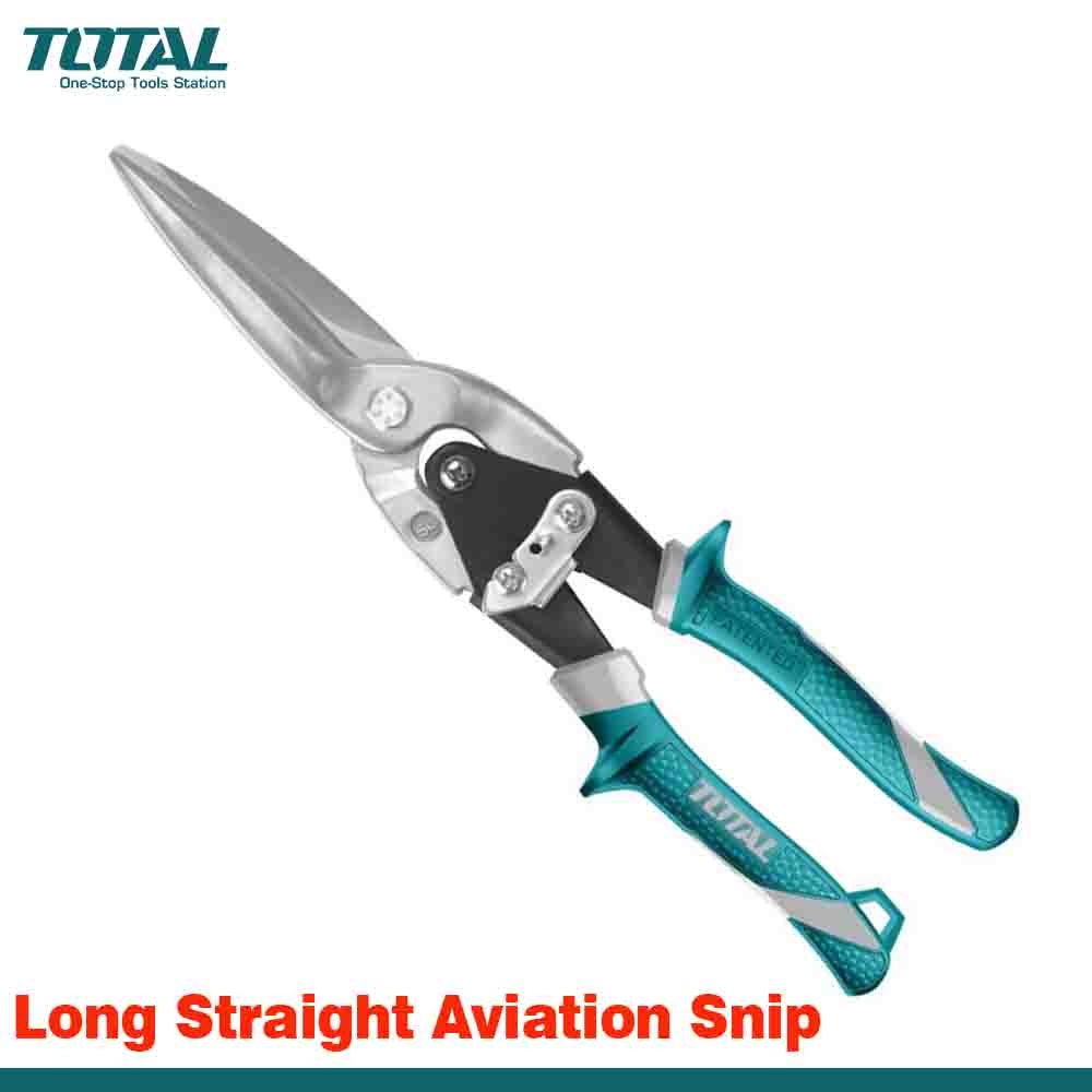 TOTAL Heavy-Duty Long Straight Aviation Snip– ktools.pk