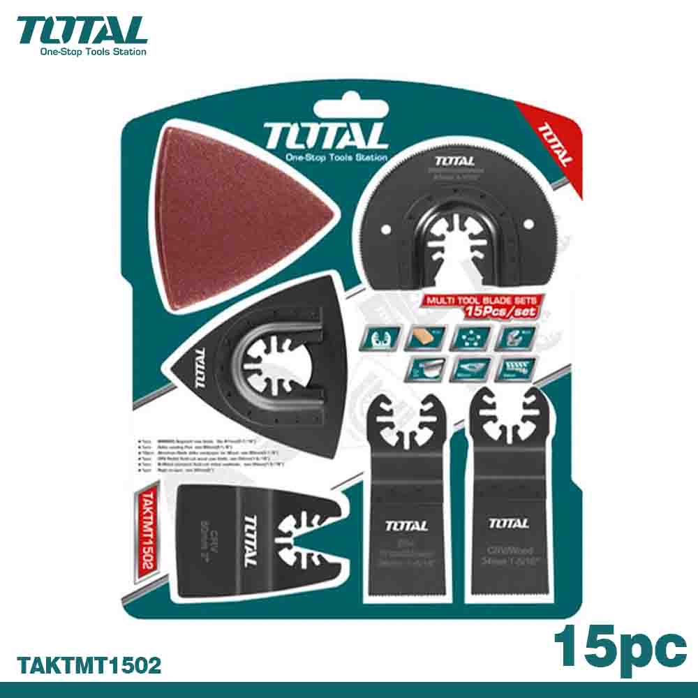 TOTAL Multi Tool Blade Set 15Pc– ktools.pk