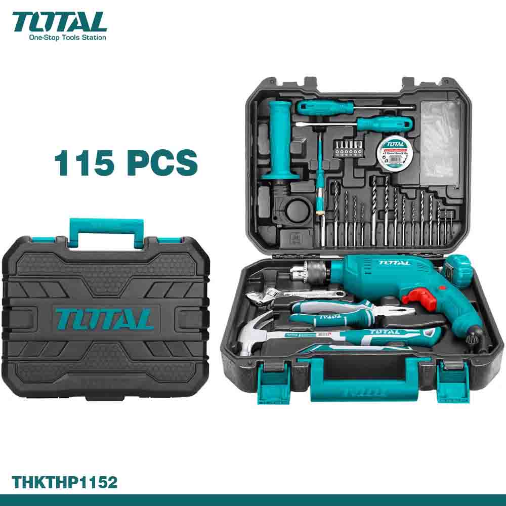 TOTAL 115 Pcs Tools Set– ktools.pk