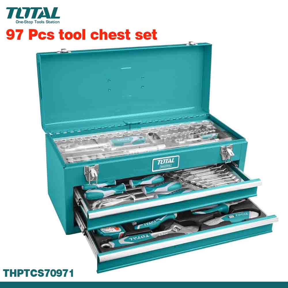 TOTAL Professional 97-Piece Tool Chest Set– ktools.pk