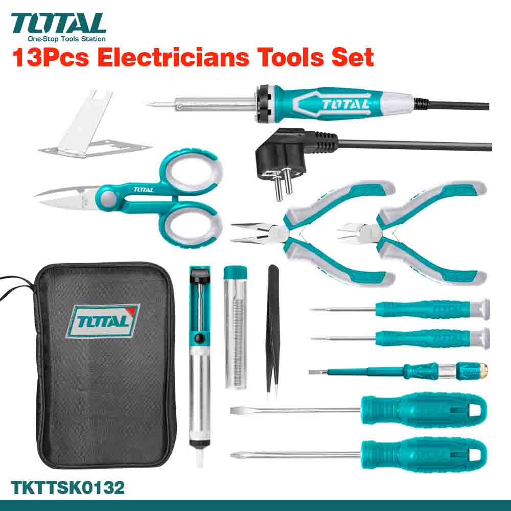 TOTAL Electrical Repair Kit (13PCS)– ktools.pk
