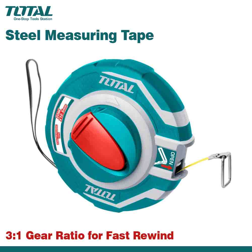 TOTAL Steel Measuring Tape (20-30M)– ktools.pk