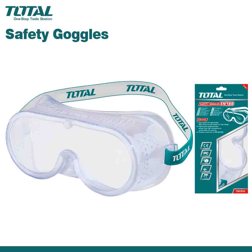 Total Safety Goggles PVC Frame– ktools.pk