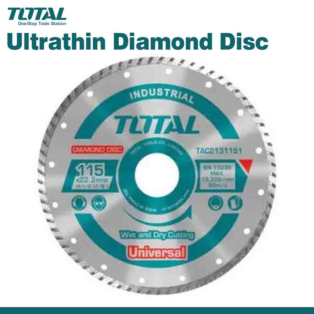 TOTAL Ultrathin Diamond Cutting Disc for Tiles & Marble– ktools.pk